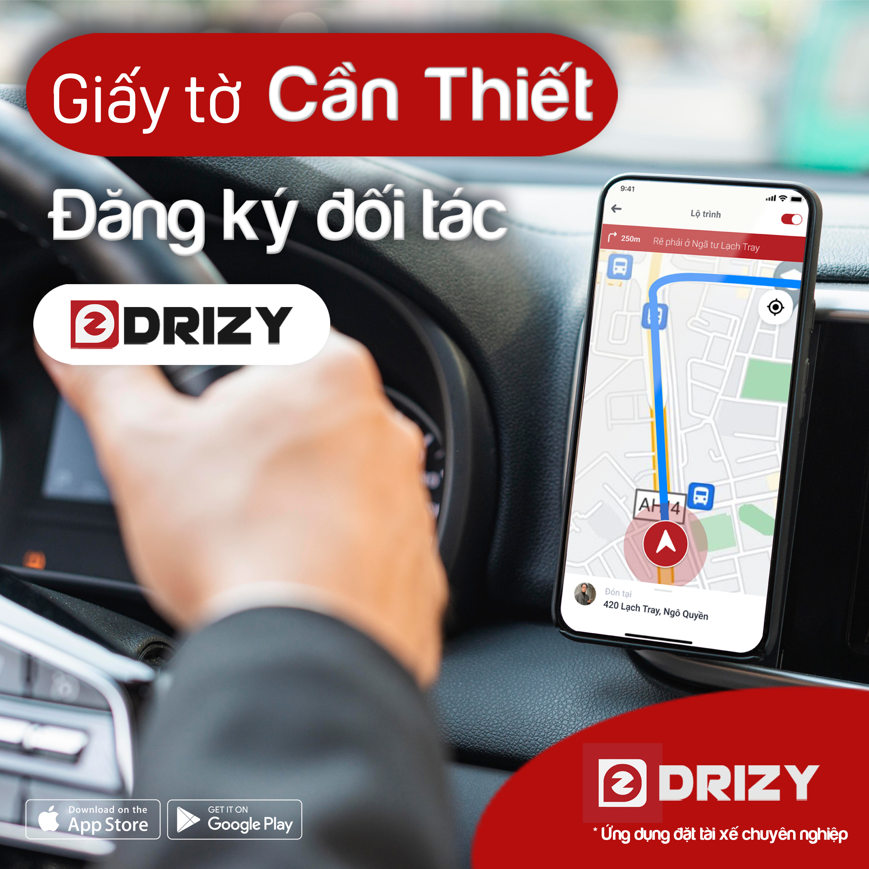 Giấy tờ cần thiết để đăng ký làm Đối tác của Drizy